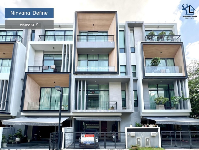 LM24-0274 ขายทาวน์โฮมหรู 4 ชั้น 3 นอน 4 น้ำ ย่านพระราม 9 Nirvana Define พระราม 9 ใกล้ ม.รามคำแหง ...